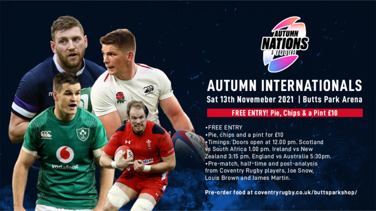 Rams friendly postponed - Join us for the Autumn Internationals ...