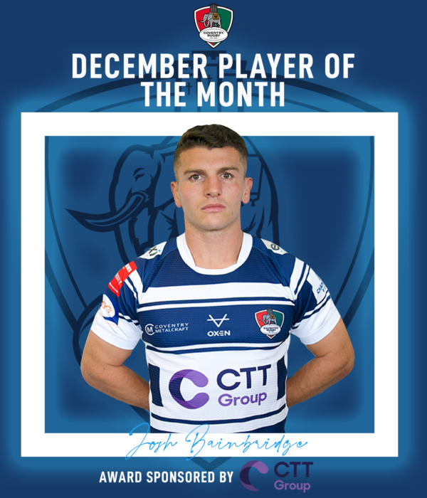 Josh Bainbridge crowned CTT Player of the Month for December - Coventry ...