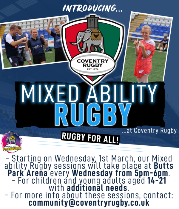 Introducing: Mixed Ability Rugby - Coventry Rugby