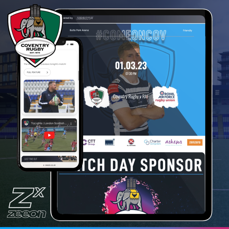 RAF | Digital Matchday Programme - Coventry Rugby