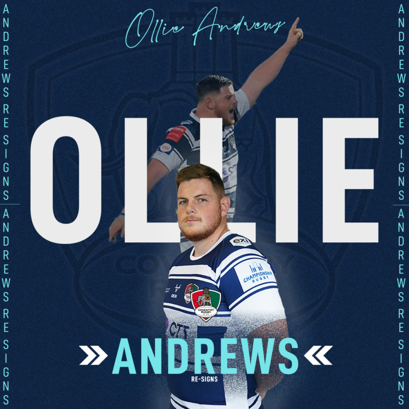 Ollie Andrews Re-Signs! - Coventry Rugby