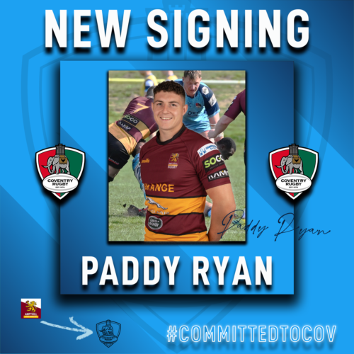 Paddy Ryan signs for Coventry! - Coventry Rugby