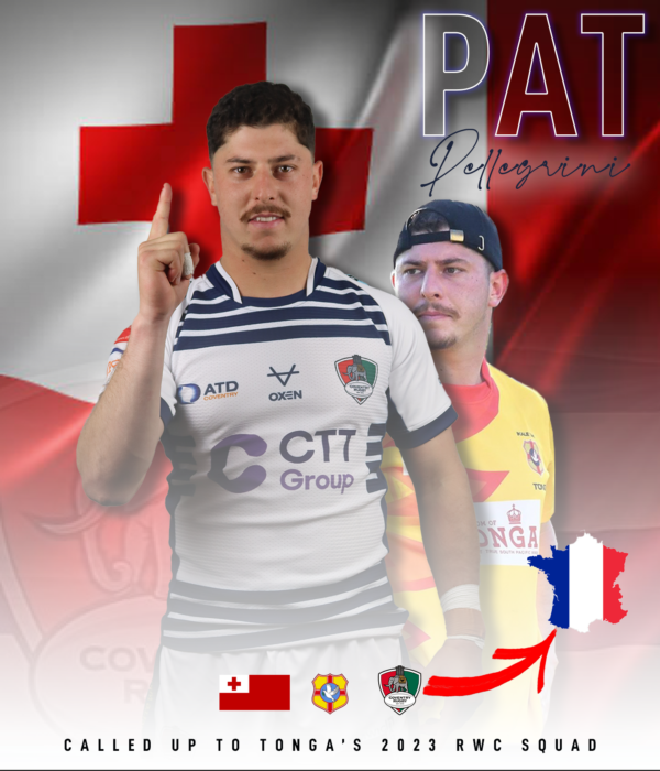 Coventry Rugby’s Pat Pellegrini has been called up to Tonga’s World Cup ...